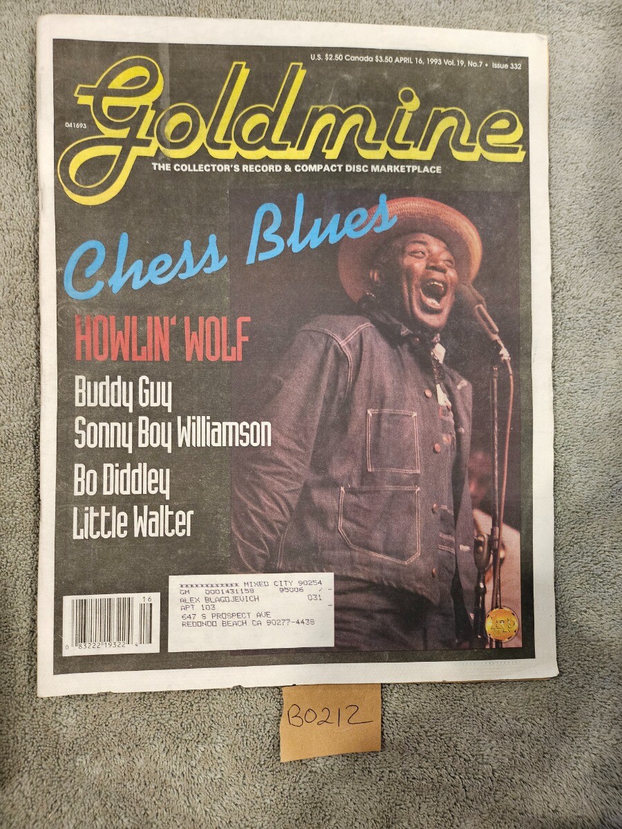 GOLDMINE MAGAZINE / APRIL 16,1993 / HOWLIN' WOLF / BUDDY GUY / CHESS ...