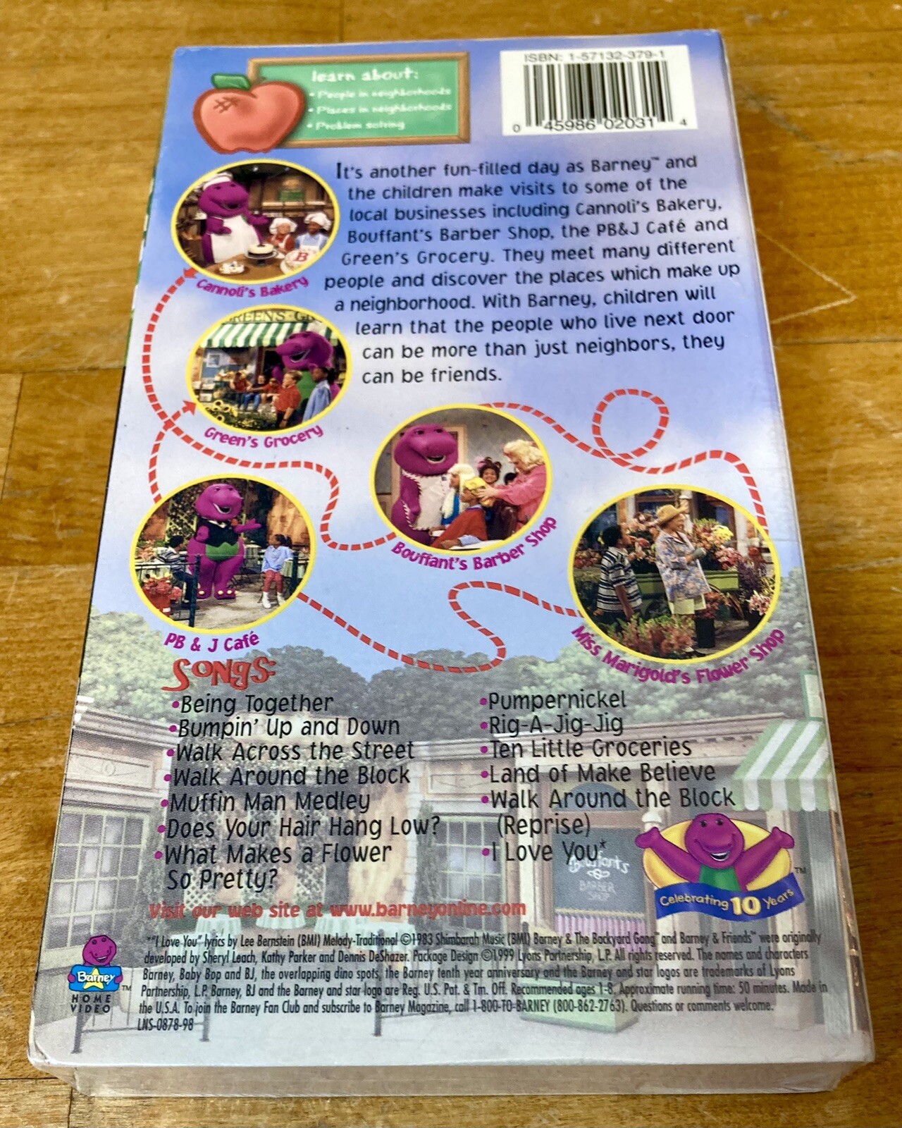 Barney - Walk Around the Block with Barney (VHS, 1999) for sale online ...