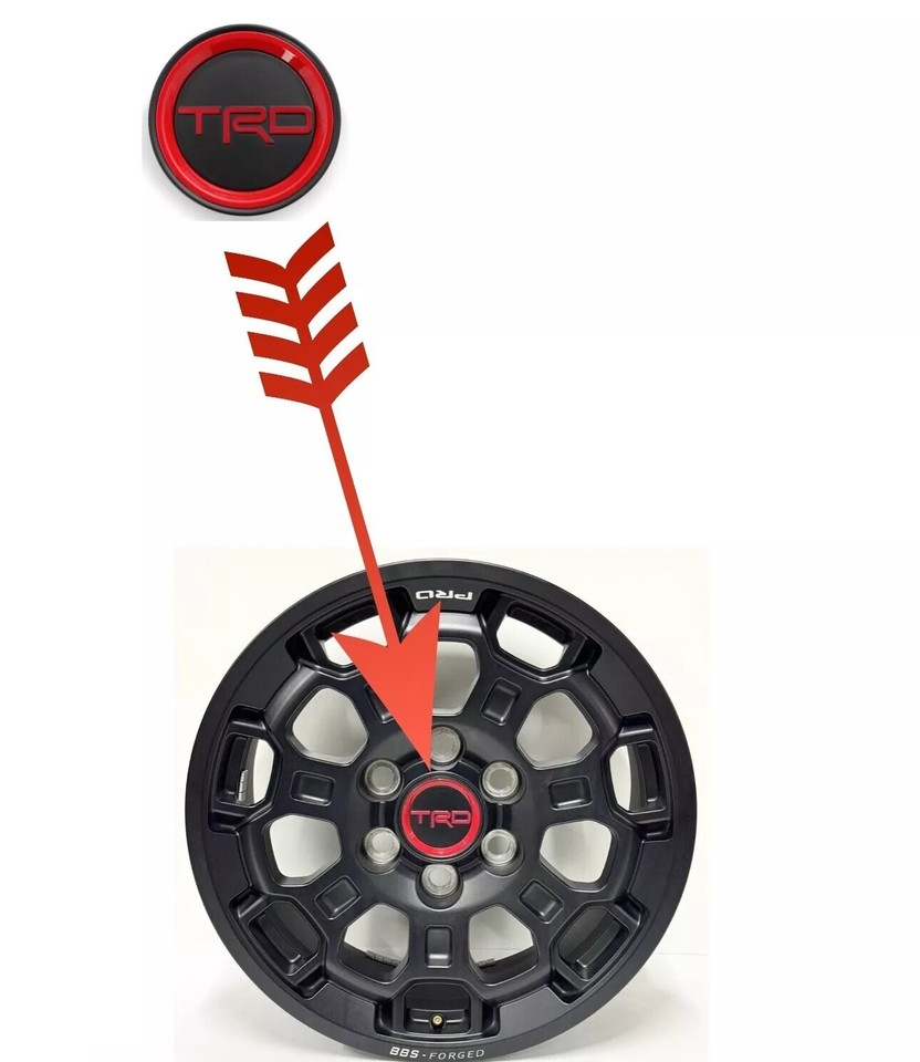 22 - 25 Toyota Tundra 18 Inch TRD Pro Alloy Wheel Black Center Cap OEM ...
