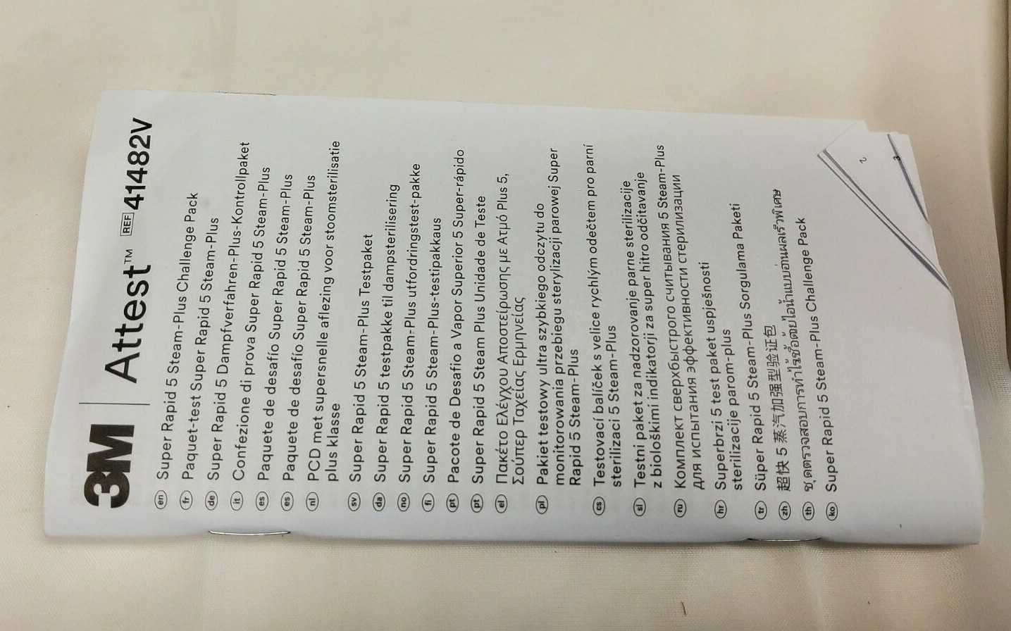 New 3M ATTEST super rapid 5 steam plus challenge pack 41482V 2022 Box ...