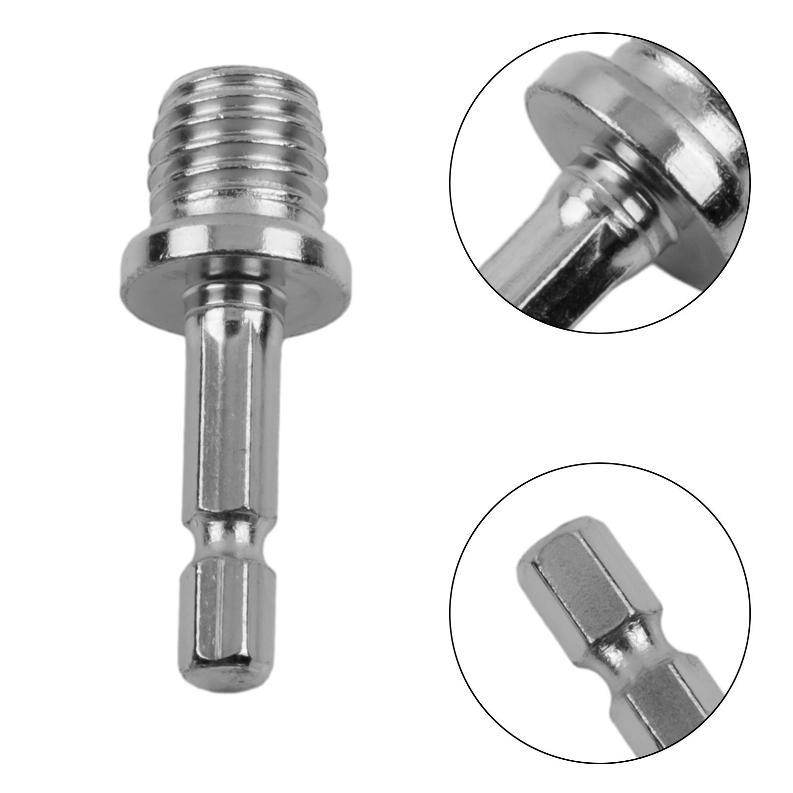 1*Hex Shank Drill Adapter M14 Screw Thread Angle Mill Electric Tools ...