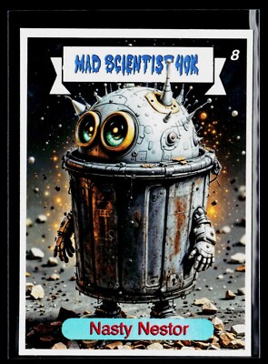 Mad Scientist 40K Garbage Pail Kids Spoof #8 Nasty Nestor Robot Pee-Wee ...