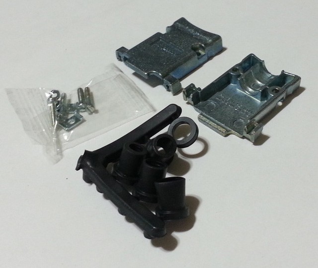 Db15 D-sub 2-piece Die Cast Shielded Backshell Amphenol 17-1657-15 for ...