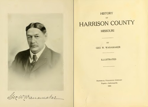 1921 HARRISON County Missouri MO, History and Genealogy Ancestry Family ...