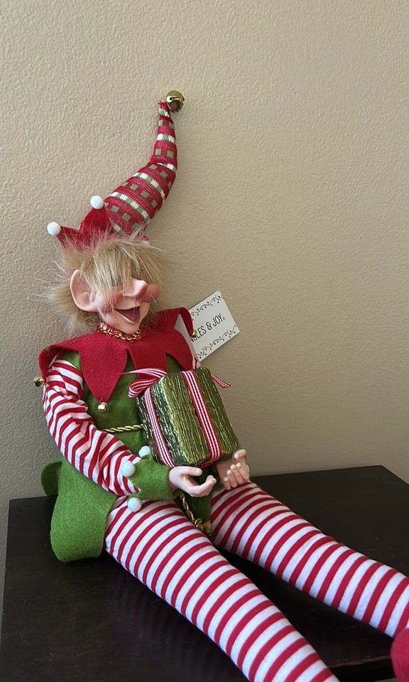 Large Jingles & Joy Christmas Elf Fairy Doll Whimsical New Posable 1003 ...