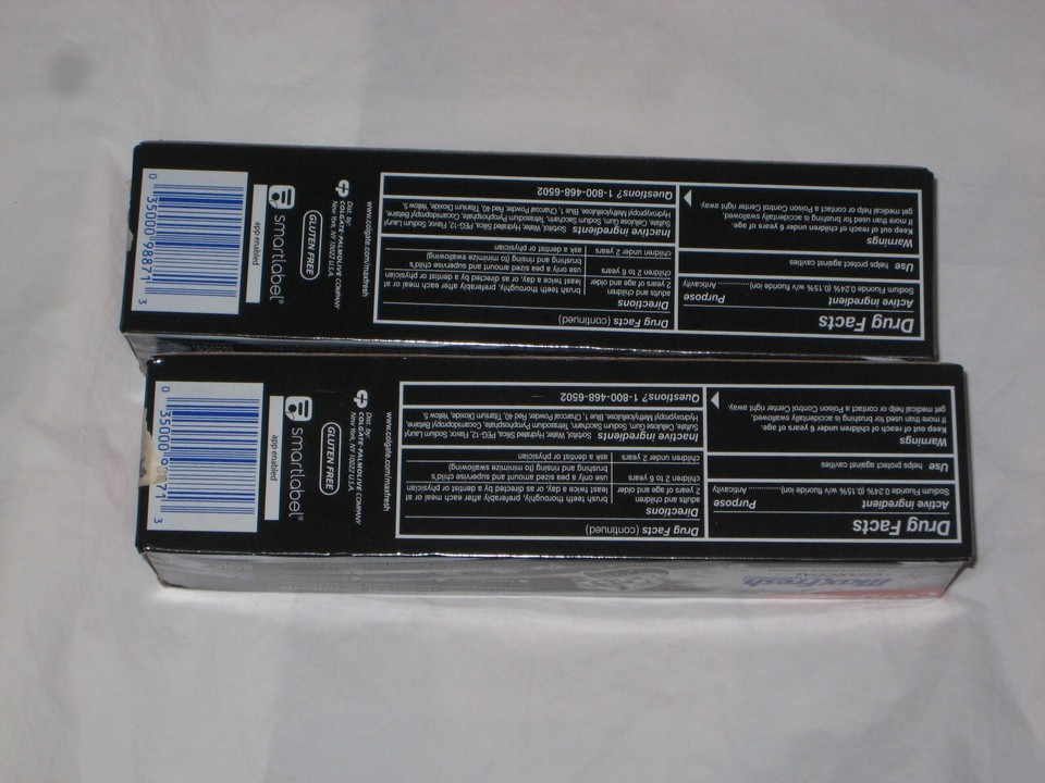 2-Pack Colgate Max Fresh Charcoal Toothpaste Charcoal Mint 6.3 Oz Exp ...