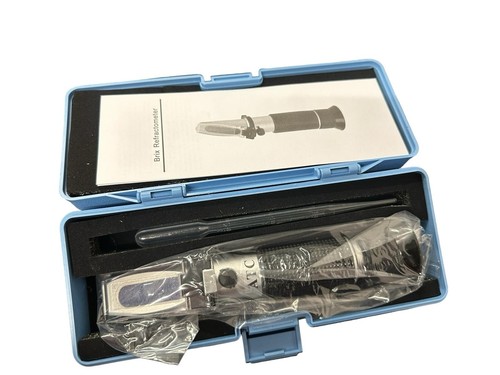 Refractometer Hydrometer with ATC, Brix Reader Meter Refractometer ...