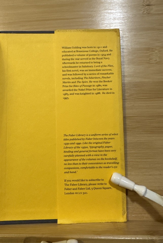 Lord of the Flies - William Golding (HC) Faber First Library Edition ...