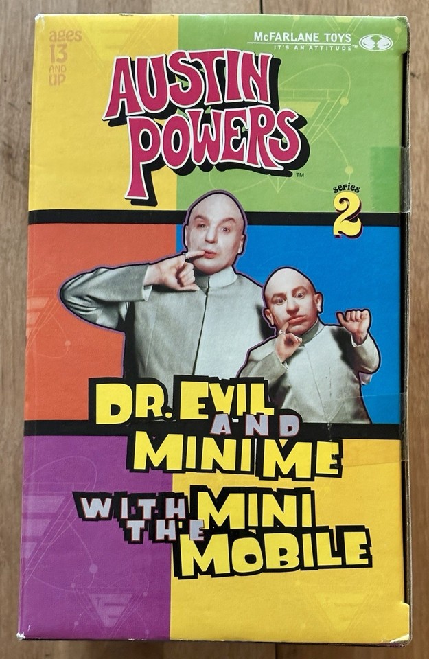 1999 Austin Powers - Dr Evil & Mini Me w/ Mini Mobile - Series 2 ...