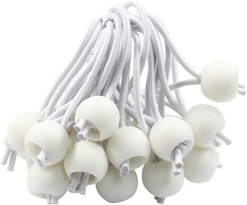 Waziaqoc 50 Pcs Ball Bungee Cords 4 Inch, Tarp Ties 4 White | eBay