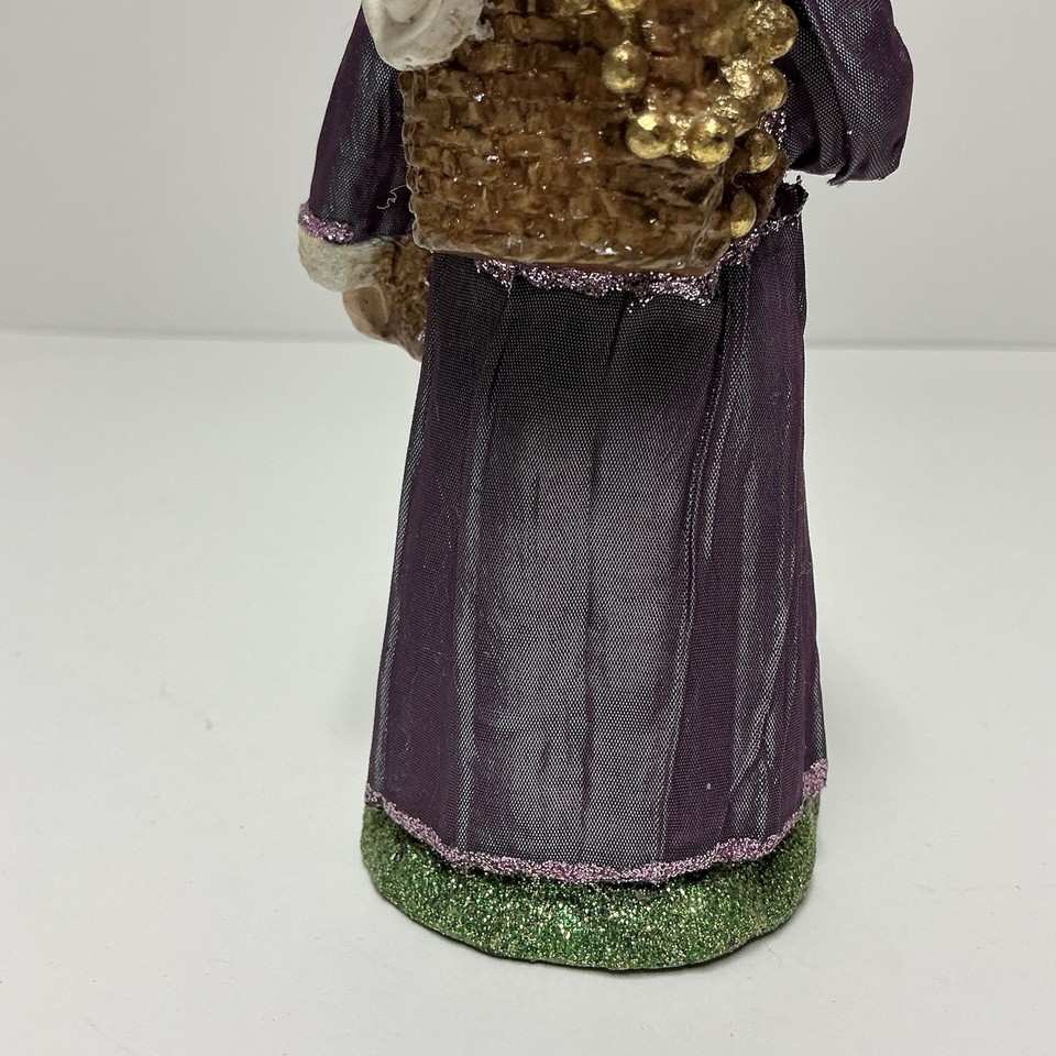 Katherine's Collection Santa Claus Purple Figure w/Bag Father Christmas ...