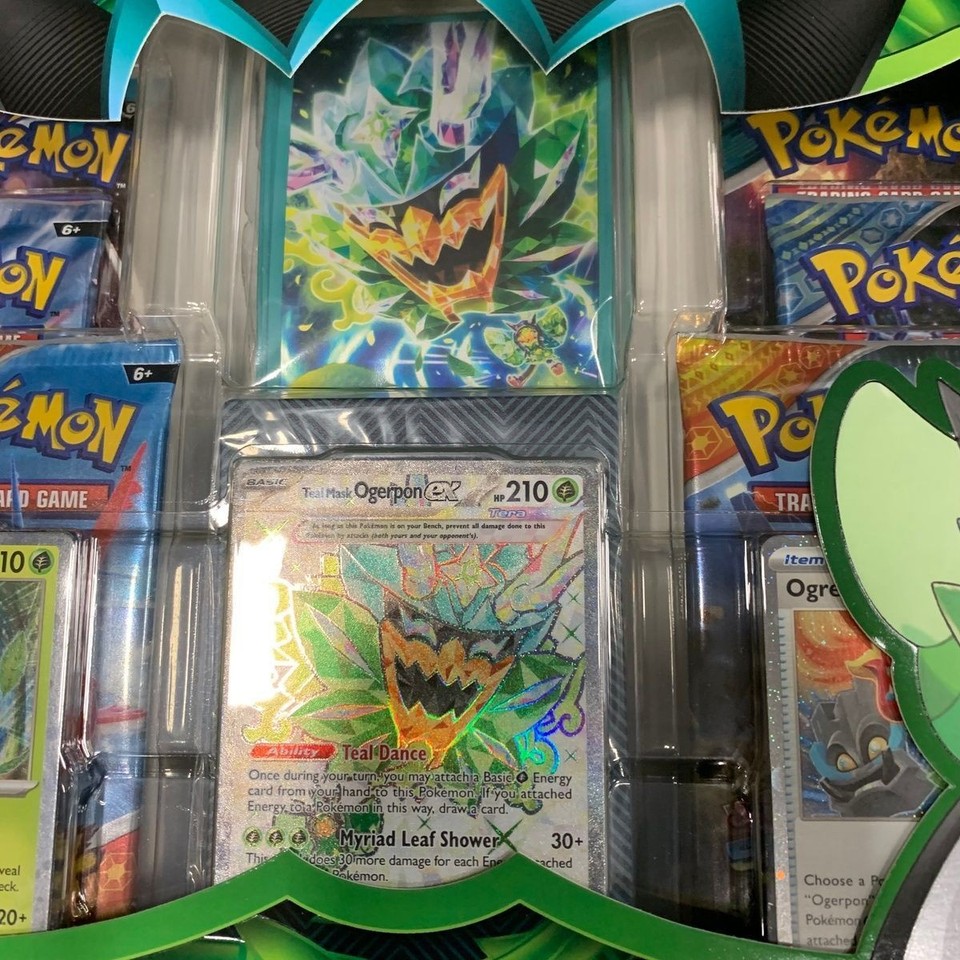 POKEMON 290-41319 Ogerpon ex Premium Collection, Worn Box | eBay