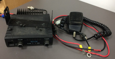 Vintage RELM RADIO, SLV400, Mic, Mount, VHF 150-174 MHz, 40 W Mobile ...
