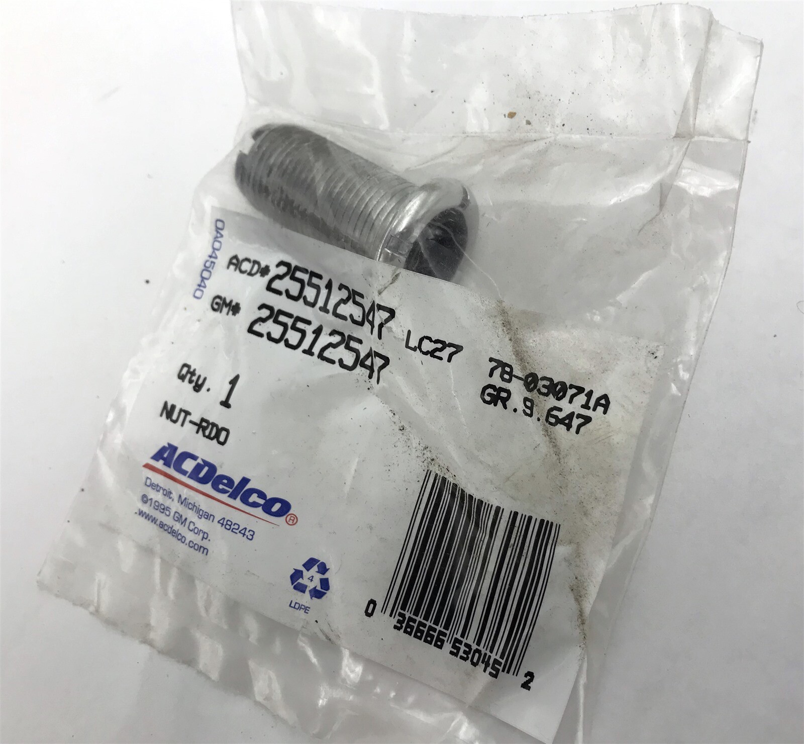 1978-88 GM CARS POWER ANTENNA CHROME BEZEL NUT NEW GM NOS OLD STOCK ...