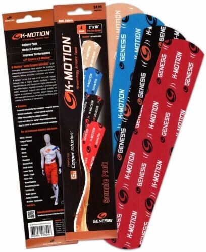 Genesis K-Motion Pre-Cut Tape Strips Sample Pack, 4 Pieces | eBay