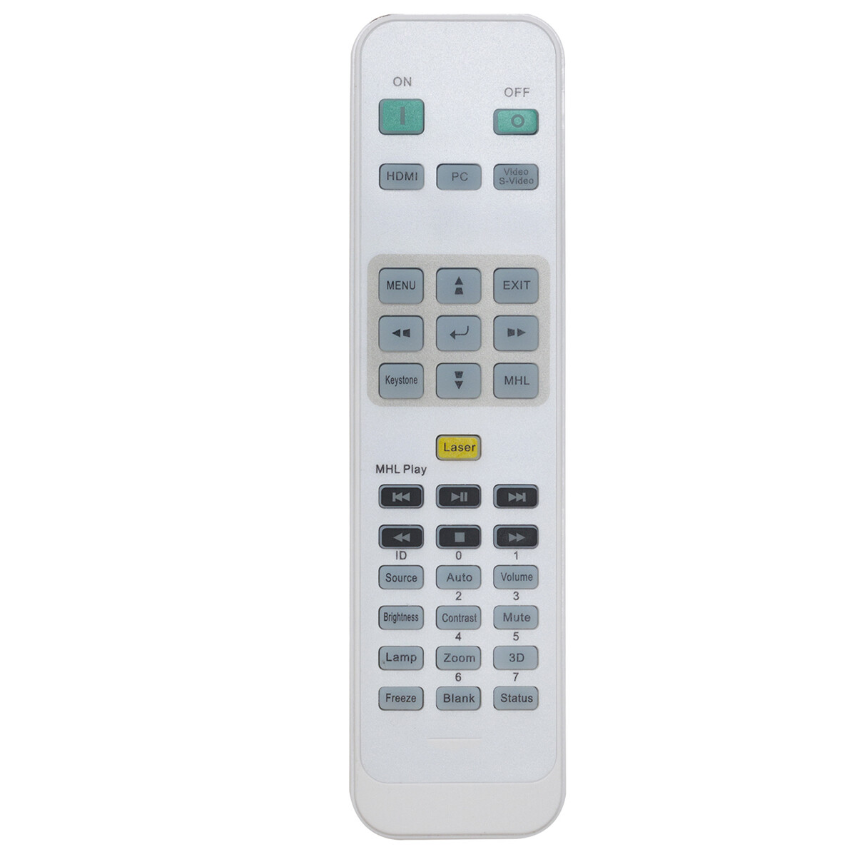 New Remote Control for VIVITEK Projector DU7095Z RX46313 RU56723 ...