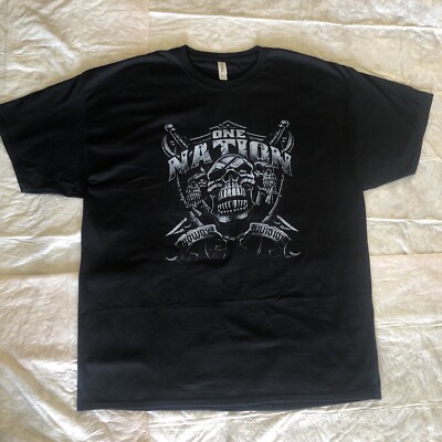 One Nation Rowdy Division Black T-Shirt Sz 2XL Jerzees Brand Pre-Owned ...