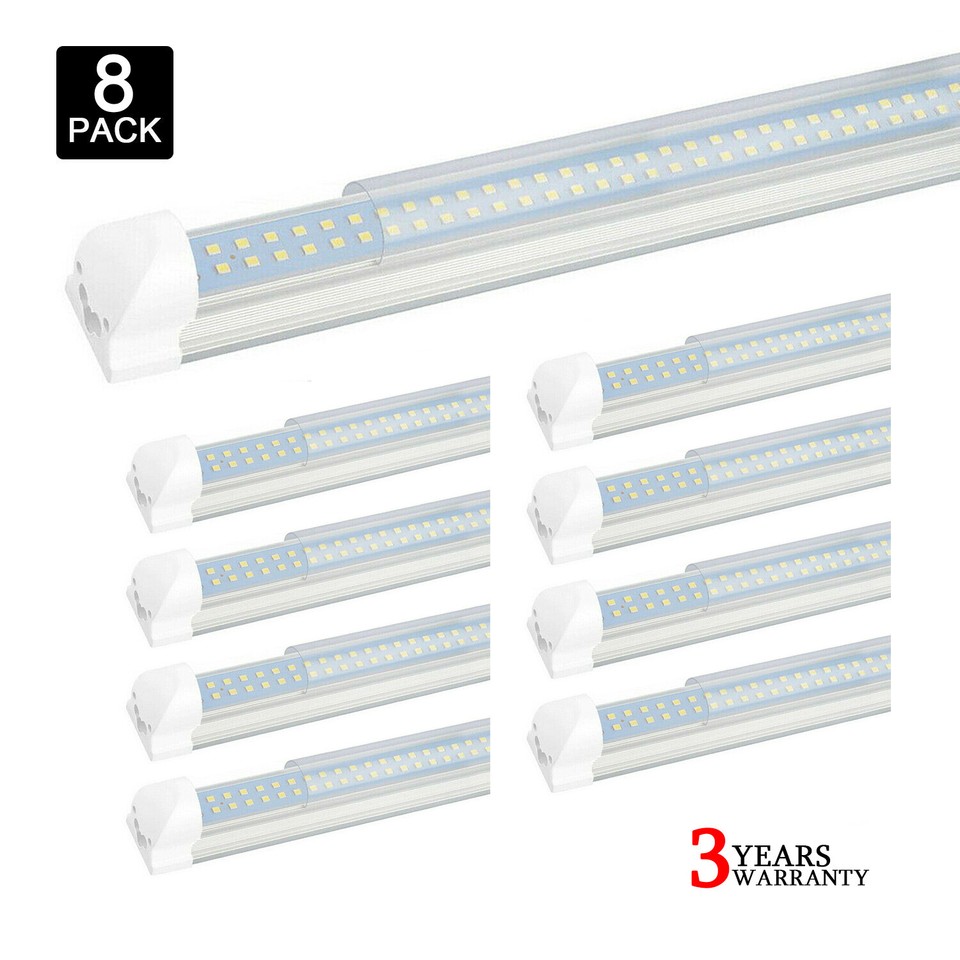 T8 8FT 72W Integrated 8' Led Tube Light Bulbs 8Foot Led Shop Light ...
