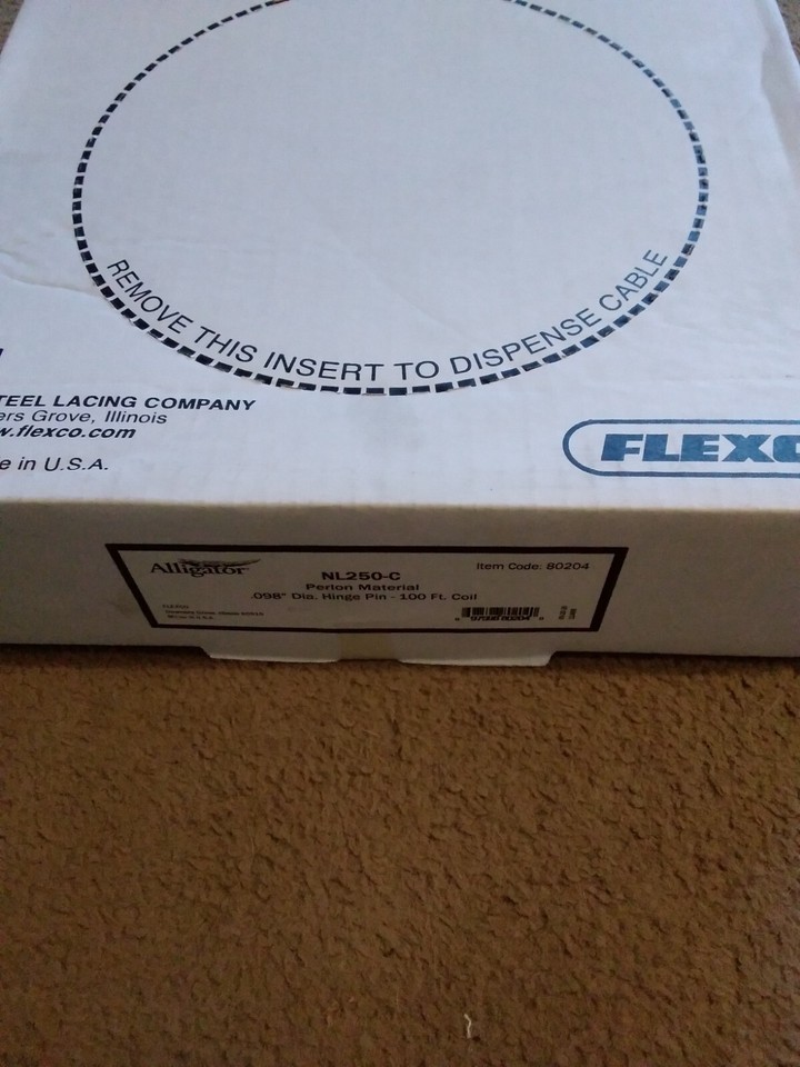 1 BOX OF 80204 NL250-C PIN for Conveyor Belt Lacing Lace Flexco | eBay