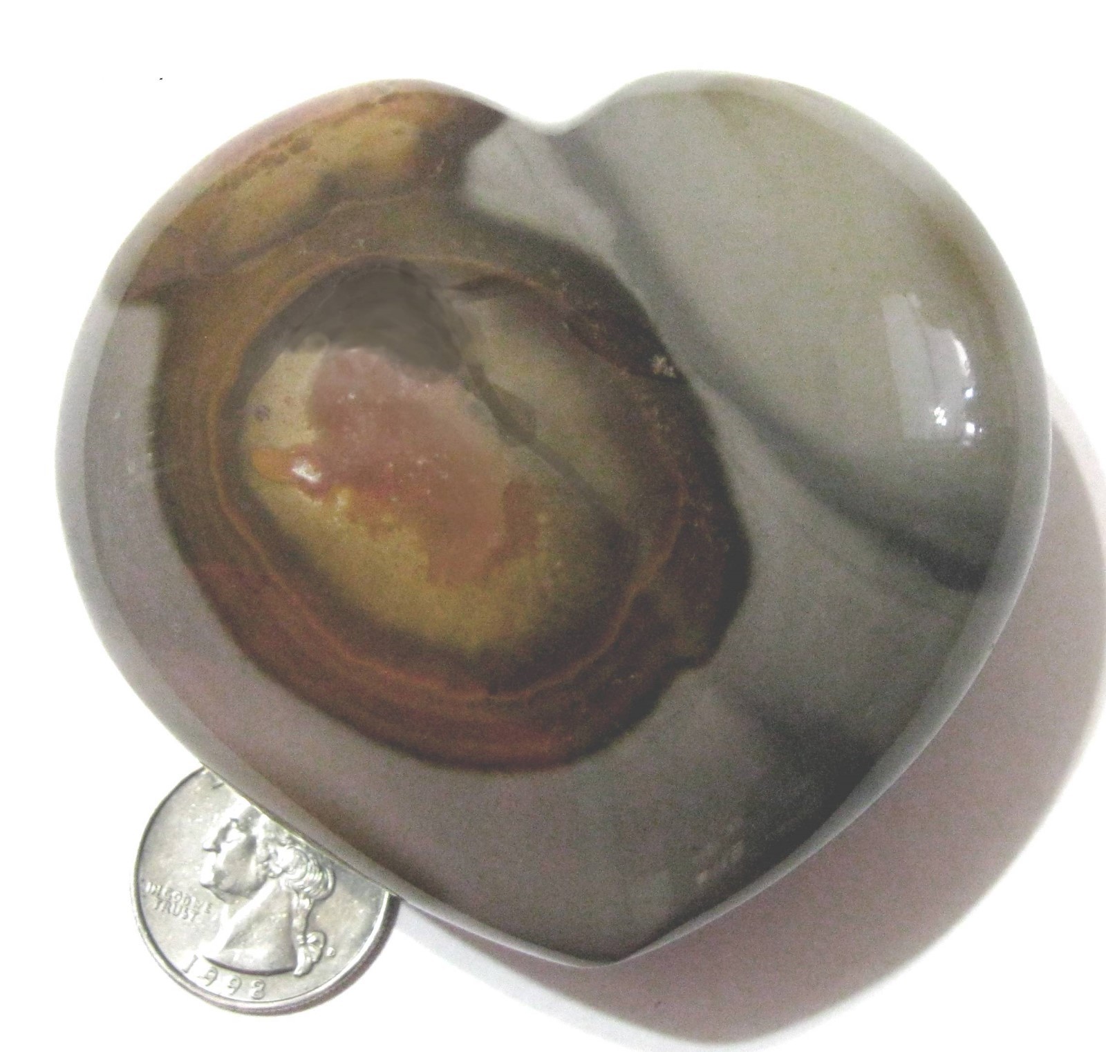 Heart shape Polychromatic Jasper rock/stone 1 lb 4.25" 06D | eBay