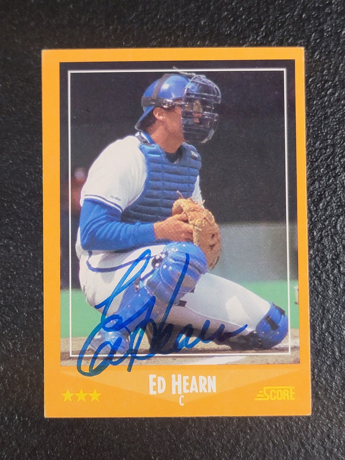 ED HEARN autographed 1988 Score Kansas City Royals Auto | eBay