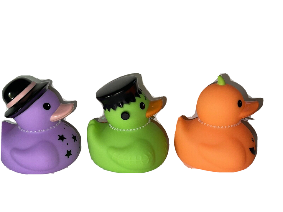 Ducks Rubber Set of 3 Target Halloween Bullseye Frankenstein Pumpkin ...
