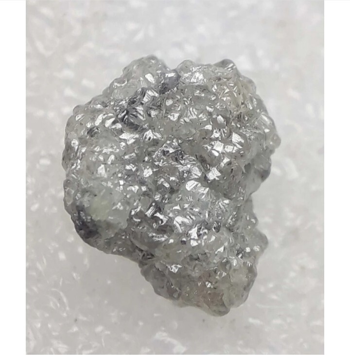 Silver- Grey Rough, 2.05 Ct, Uncut Diamond,Raw Rough Diamond,Real Ring ...