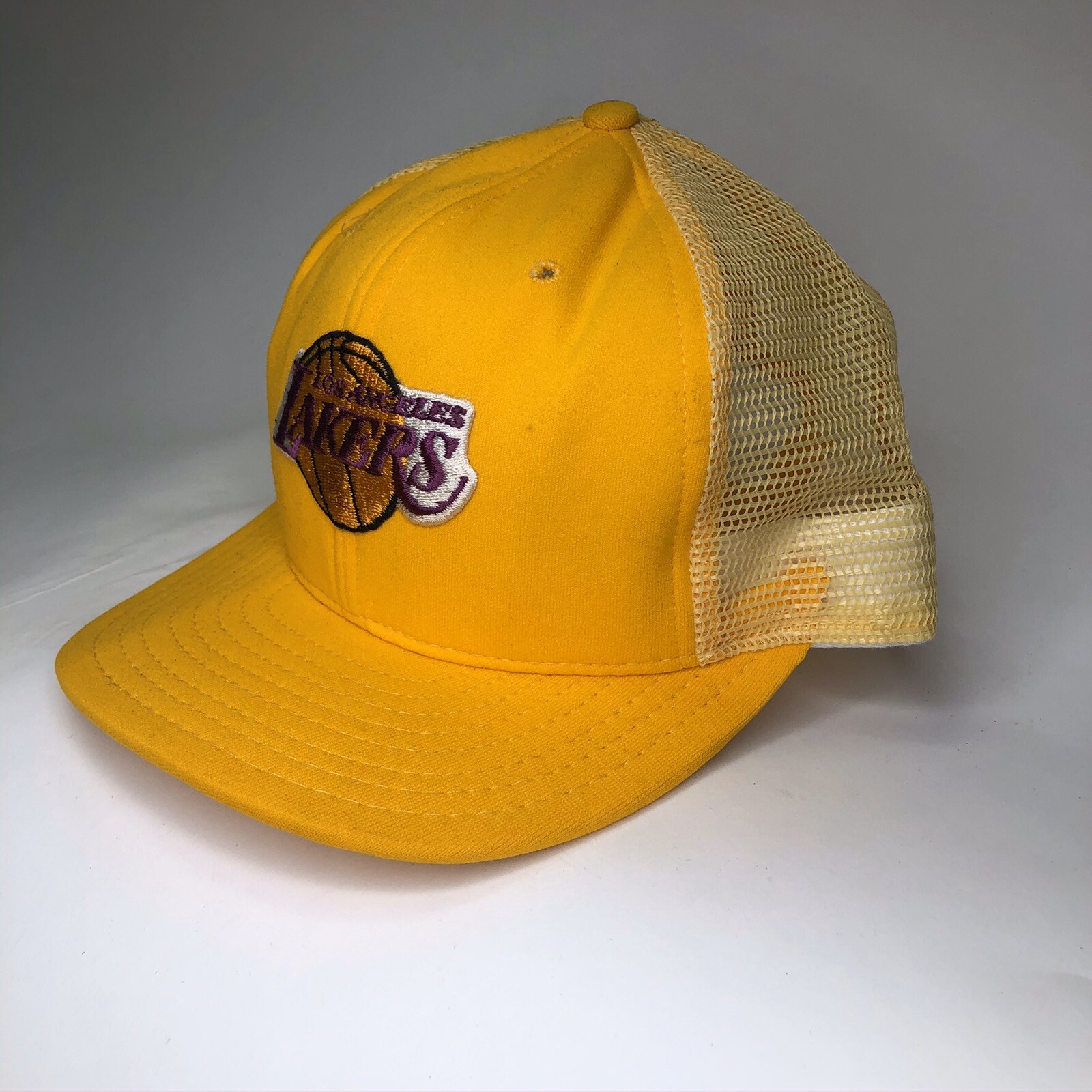 Vintage Basketball Cap Baseball Hat Made In USA Los A… - Gem