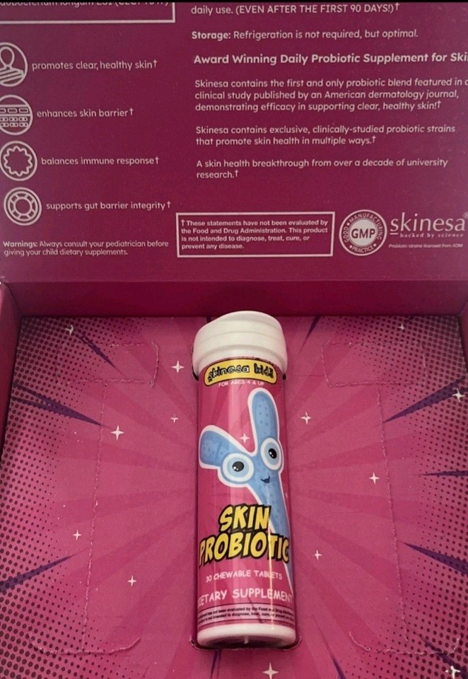 Skinesa Kids Chewable Tablet Berry Flavor - Skin Probiotic 30 tablets ...