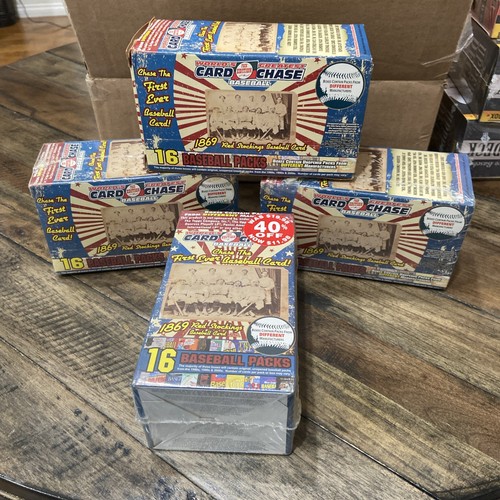 World’s Greatest Card Chase Lot 4 Baseball Boxes 1 Unsealed & 3 Sealed ...
