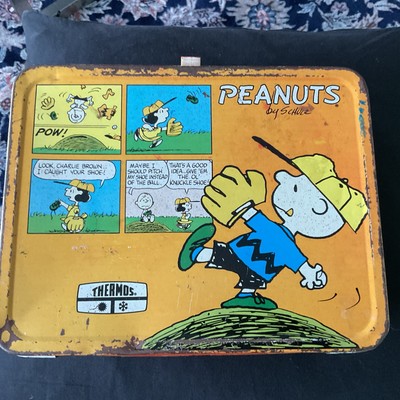 Vintage Peanuts Lunch Box Lunchbox Snoopy Scouts King-Seeley with ...