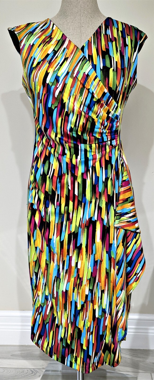 Peach Velvet New York Multi-Color Cascade Ruffle Surp… - Gem