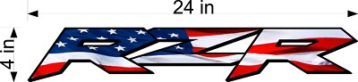 RZR decal 24 inch graphic / USA flag / vinyl adhesive sticker/ SOLD ...