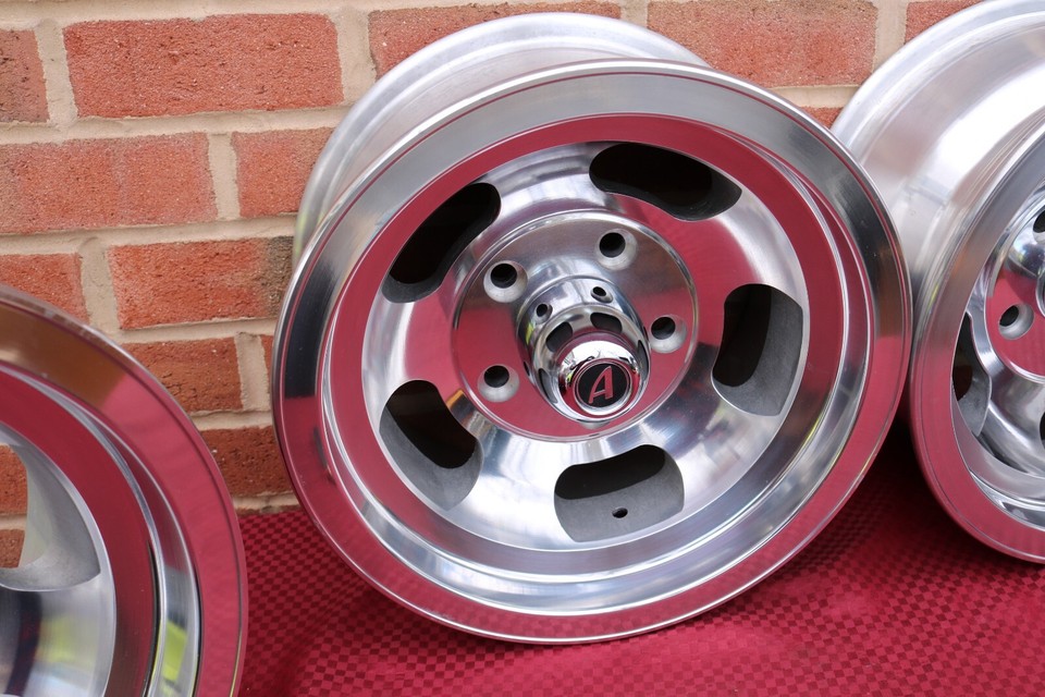 VINTAGE NOS APPLIANCE 14X7 ALUMINUM SLOT WHEELS 5X5 BC GM OLDSMOBILE ...