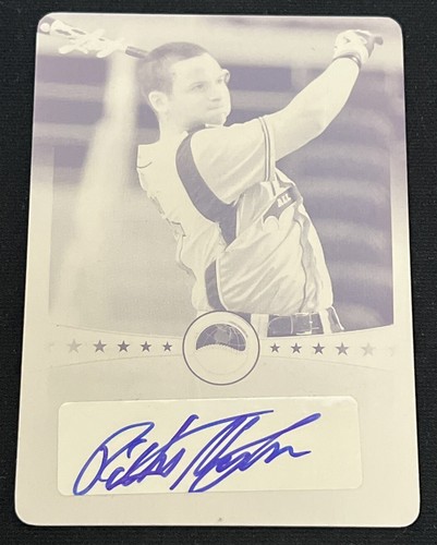 RICKY NEGRON 2013 Leaf Power Showcase Rookie Cyan Printing Press Plate ...