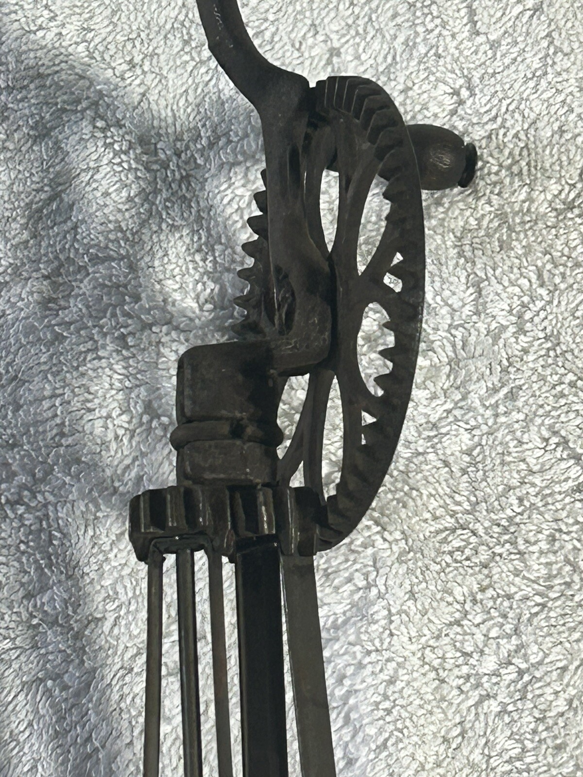 Antique Dover Type Cast Iron Egg Beater "Pattern Improved Pat'd Feb 9 ...