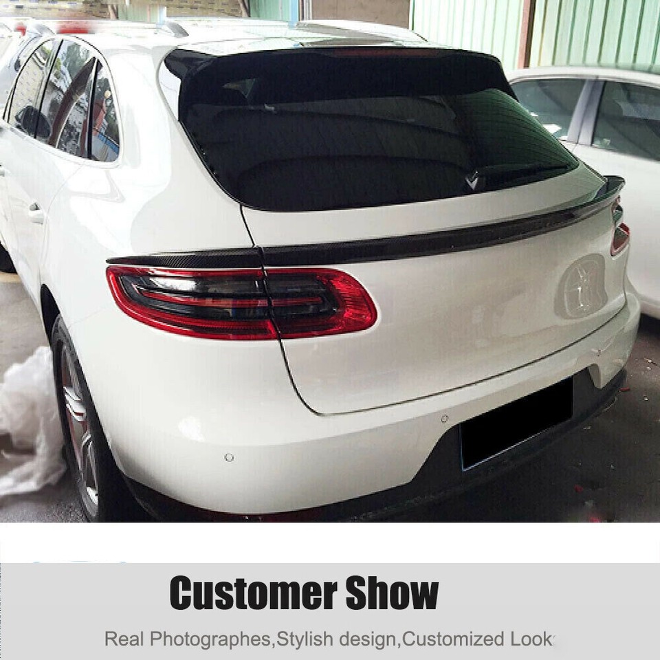 Fit For Porsche Macan 2014-2017 3PCS Carbon Fiber Rear Trunk Middle ...