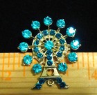 Blue FERRIS WHEEL Rhinestone CIRCUS Amusement Park Eiffel Tower ...
