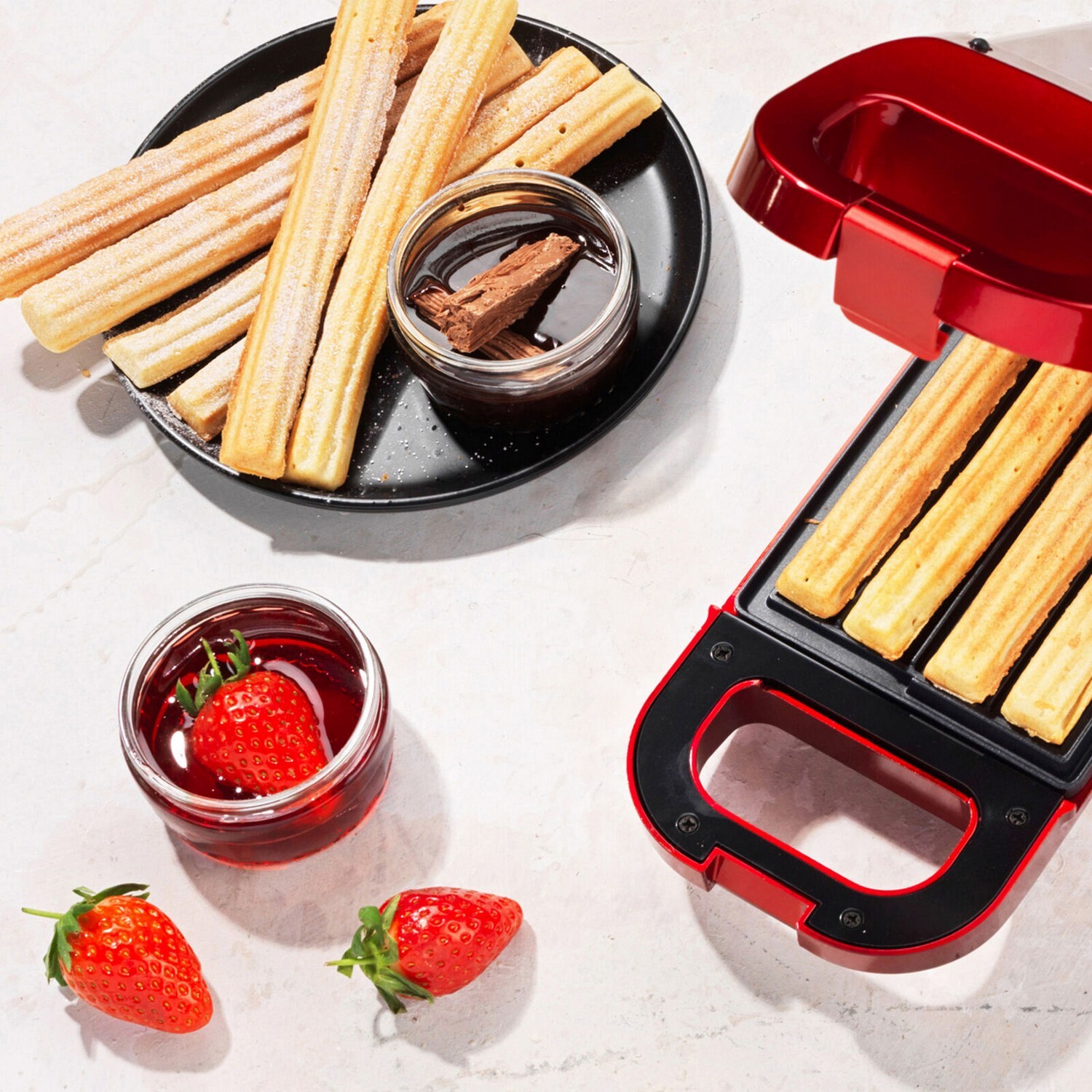 American Originals Red Non Stick Churros Churro Maker Dessert Food ...