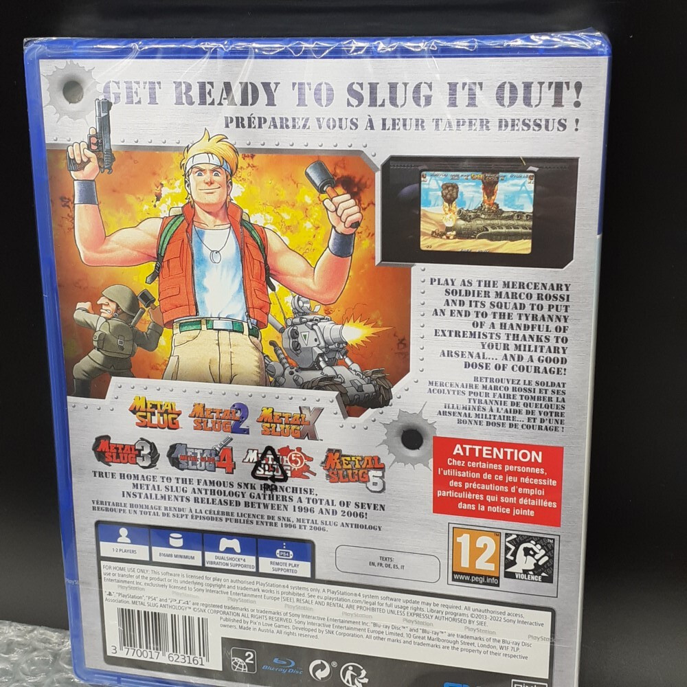 METAL SLUG ANTHOLOGY (Slug 1, 2, 3, 4, 5, 6, X) PS4 Games Pix'n Love ...
