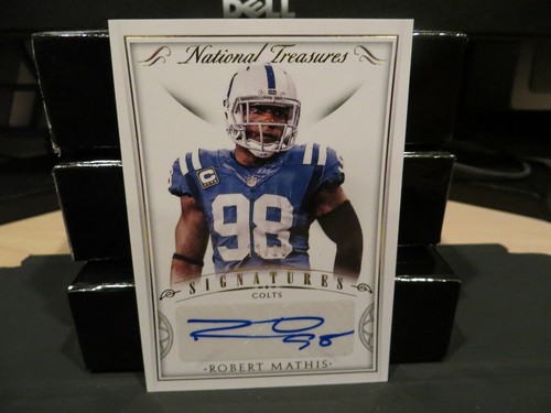 National Treasures Autograph Signatures Colts Robert Mathis 11/25 2015 ...