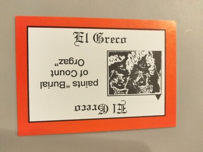 PERSPECTIVE Time Line Game 1992 card used EL GRECO World History free ...