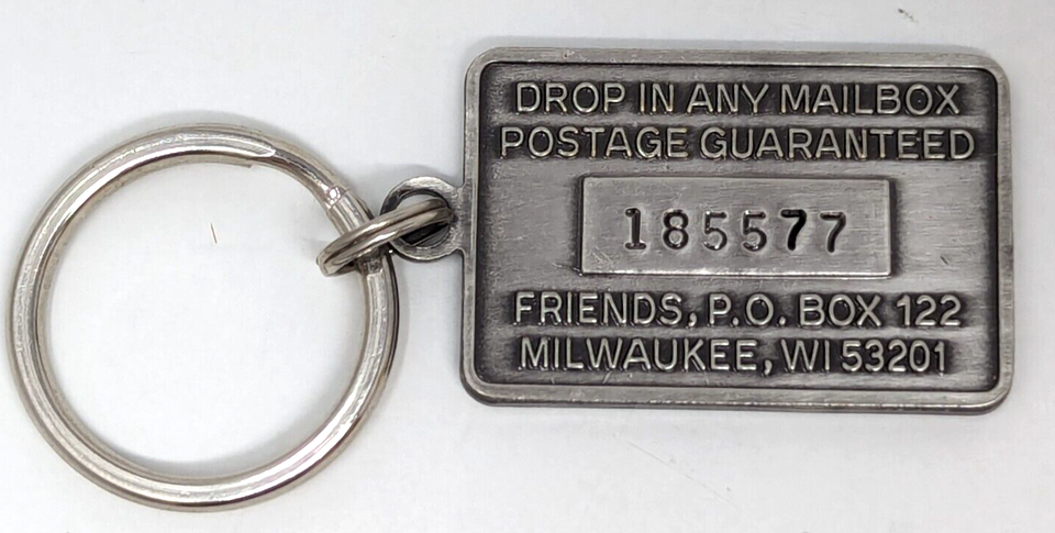 Vintage Friends Channel 10/36 Milwaukee PBS TV Mailbox Postage Keychain ...