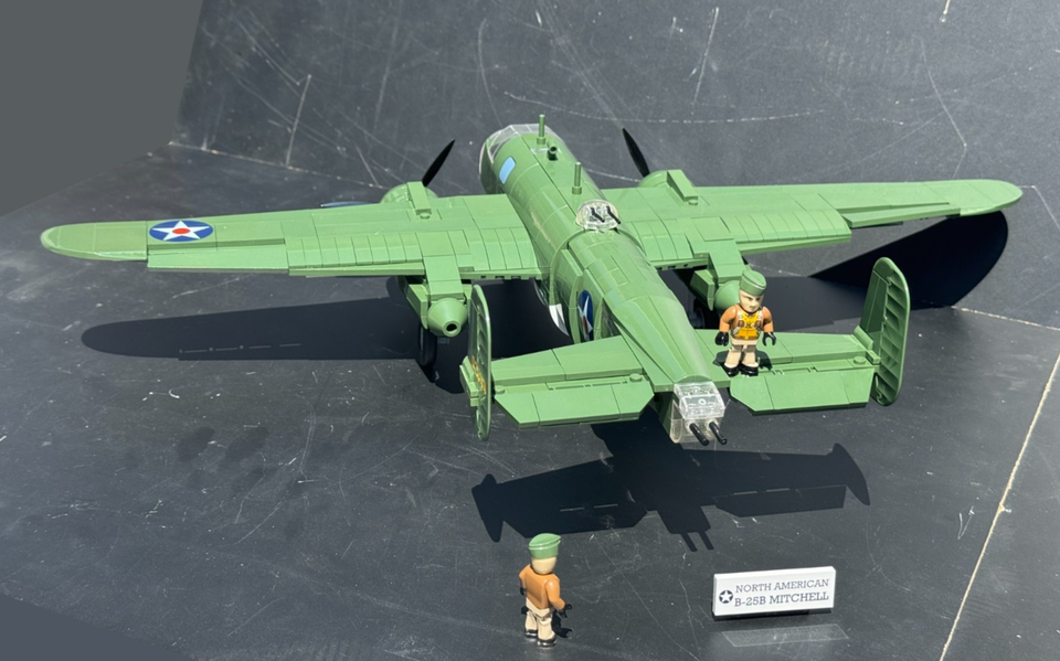 COBI 5713 WW2 US B-25B Mitchell Bomber 99.4% Complete w/Instructions ...