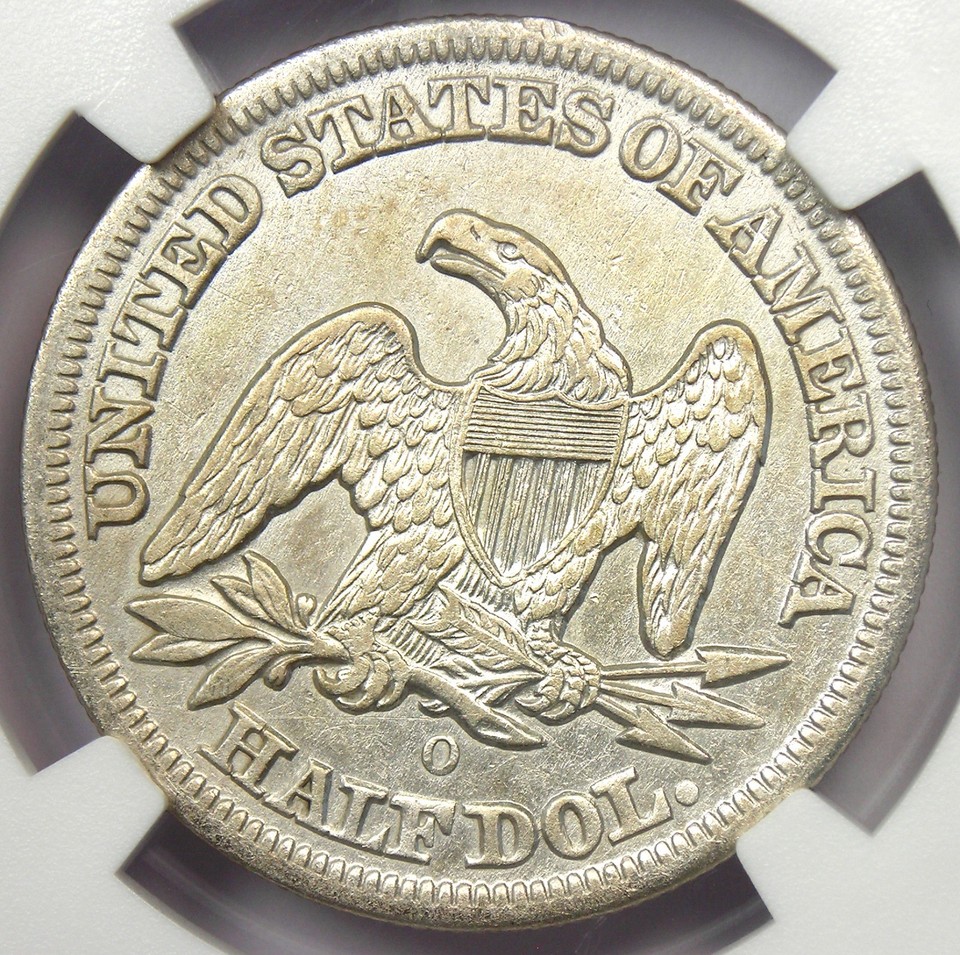 1856-O Seated Liberty Half Dollar 50C. NGC SS Republic Shipwreck - AU ...