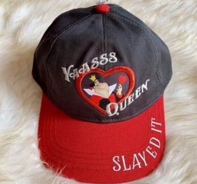 Disney Alice Wonderland Yaasss Queen Slayed It Queen Of Hearts Cap Hat ...