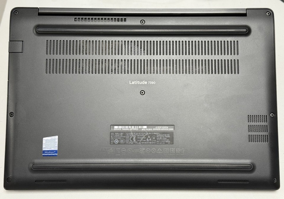 Dell Latitude 7390 Intel(R)Core(TM) i7-8650U CPU @ 1.90GHz 8GB RAM 256 ...