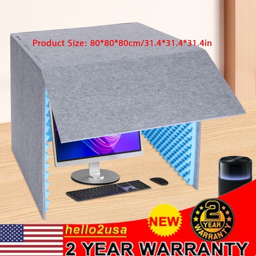 Desktop?Soundproof?Cover,?Isolation?Booth,?Vocal?Sound?Absorbing?Shield ...