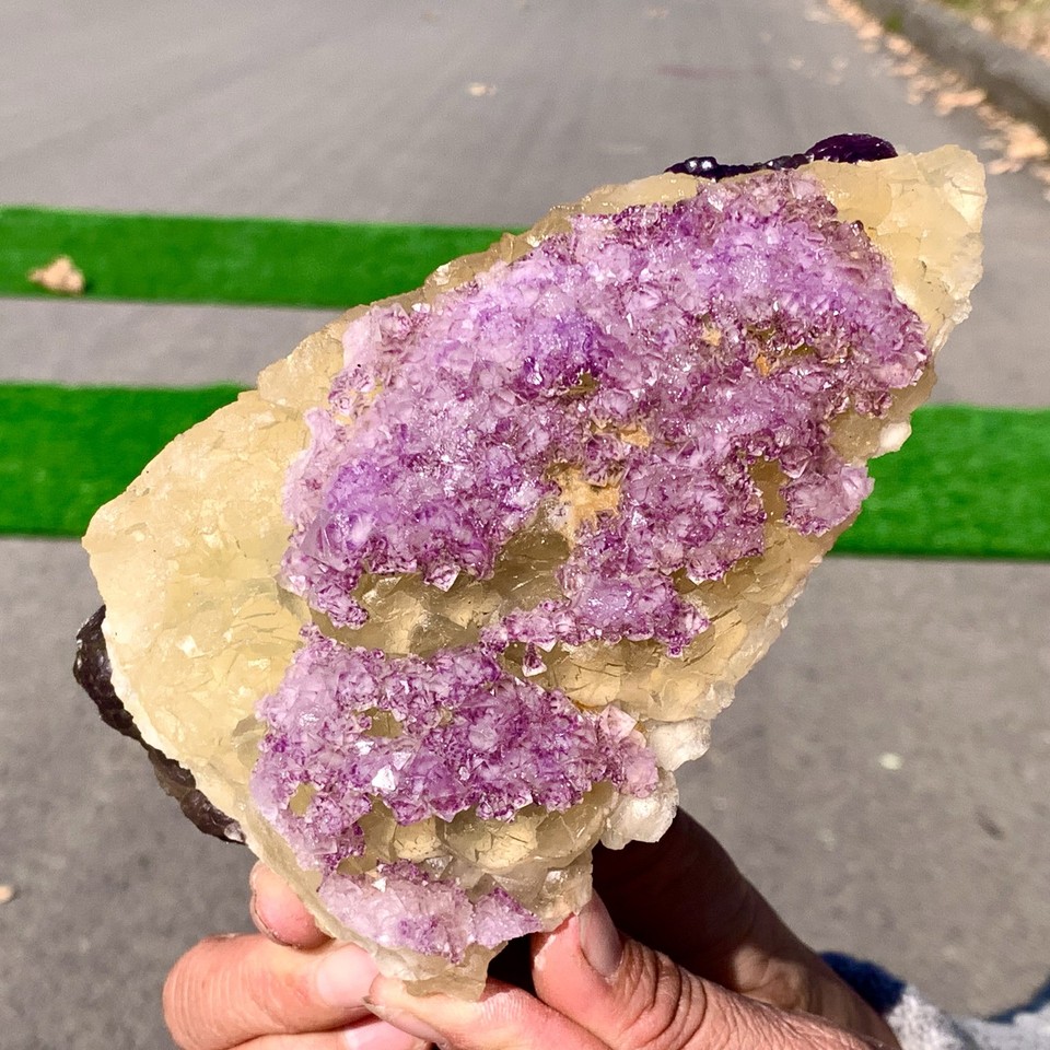 2.04LB Natural purple Cube Fluorite Mineral Crystal Specimen/China | eBay