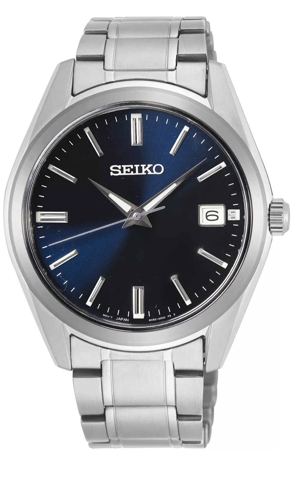 seiko watch mens black face | eBay